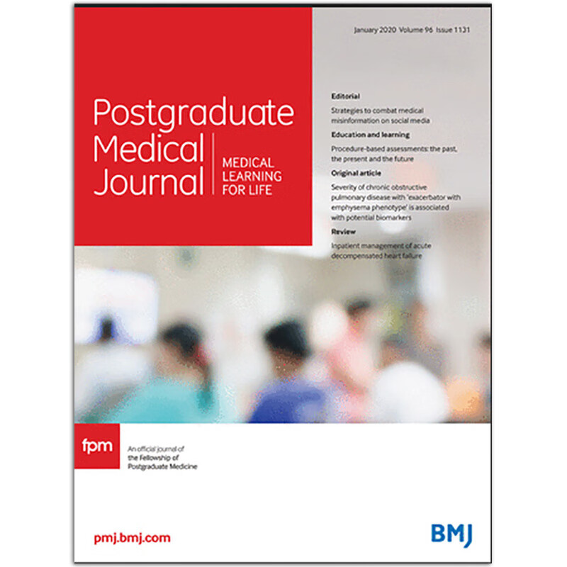 Postgraduate Medical Journal Vol.96 2020年1月刊 英国研究生