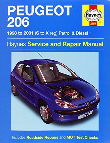 Peugeot 206 Petrol & Diesel (98 - 01) Haynes Repair Manual