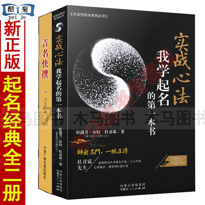 全套2册 吉名快撰+我学起名的本书 实战心法起名字典 宝宝起名姓名学中国起名专用字典宝典生辰五行五格起名