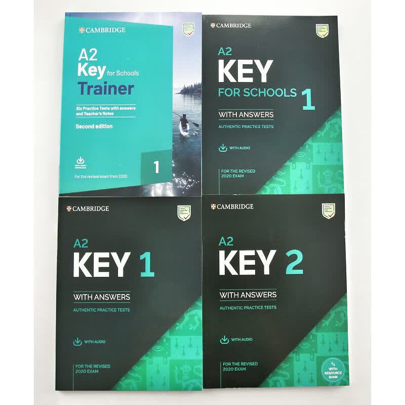 剑桥KET官方模考题精讲精练2020PET真题青少版赠音频答案 KET四本