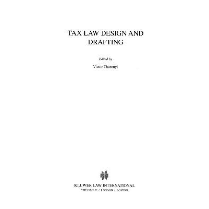 Tax Law Design and Drafting