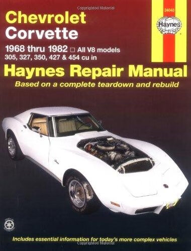Chevrolet Corvette (1968-1982) Haynes Repair Manual (USA)