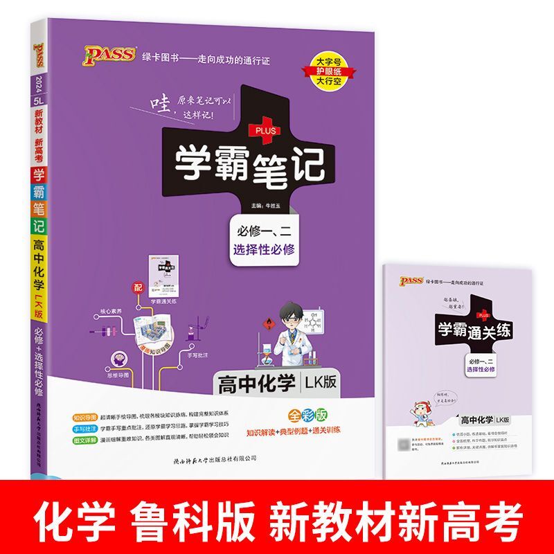 2024版高中化学学霸笔记鲁科版新教材必修选修高考总复习知识大全 高中化学 鲁科版