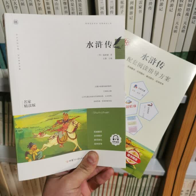 名家精读版名著必读甘肃少年儿童出版社傅雷家书骆驼祥子童年简爱 水浒传[带手册]