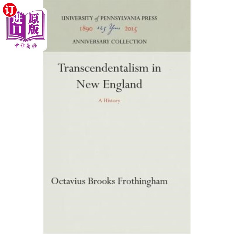 海外直订Transcendentalism in New England 新英格兰的先验主义