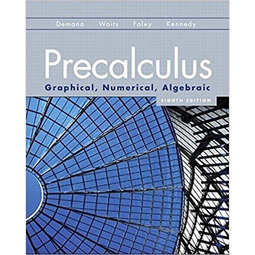 Precalculus: Graphical, Numerical, Algebraic (8th Edition) 通用