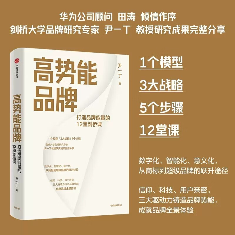 高势能品牌 尹一丁 著POP打造品牌能量的12堂剑桥课 郝玉敏 数智时代长红品牌建设方法论 华为公司顾问田涛 企业经济 企业经济