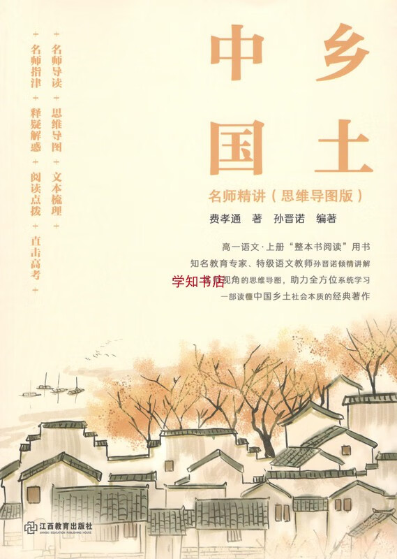 乡土中国名师精讲（思维导图版）费孝通孙晋诺