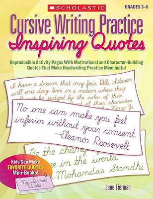 现货 Cursive Writing Practice: Inspiring Quotes: