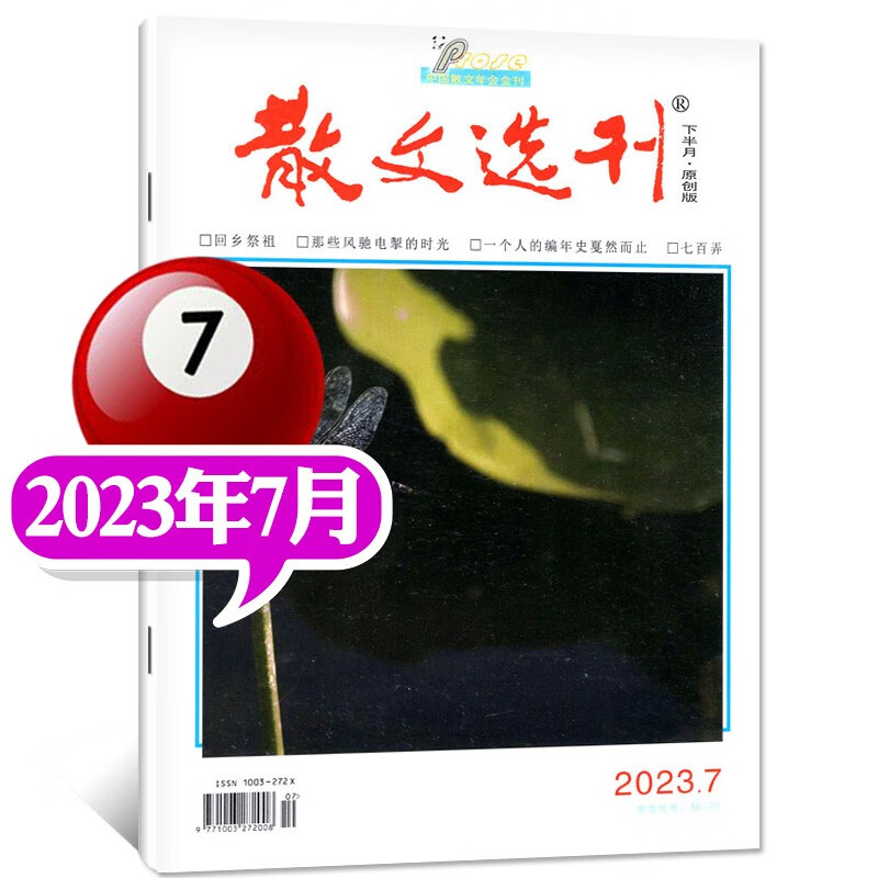散文选刊原创版杂志2023年8月新【另有近期打包/全年订阅/2022年往期可选】 小说选刊百花文艺短篇文学期刊 【新期】2023年7月