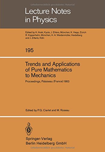 Trends and Applications of Pure Mathematics to Mechanics
