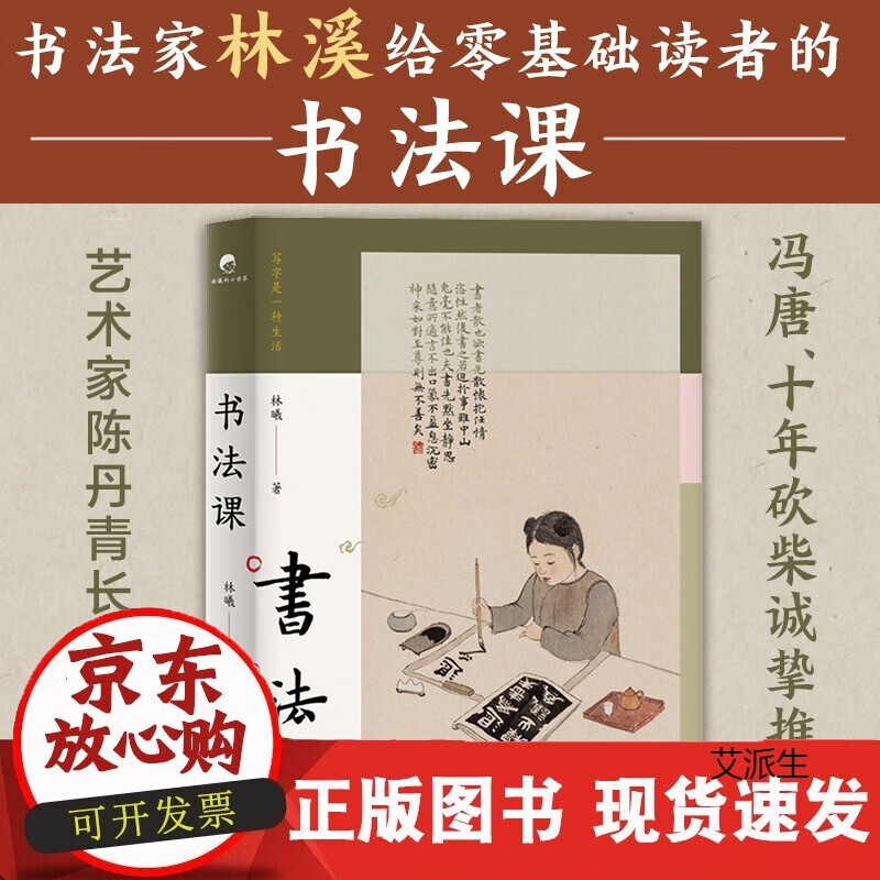 书法课 林曦 书画家给零基础读者的书法课 书法教程教学书籍手绘插画 用笔技巧写字 冯唐 陈丹青作序 陈丹青作序 陈丹青作序