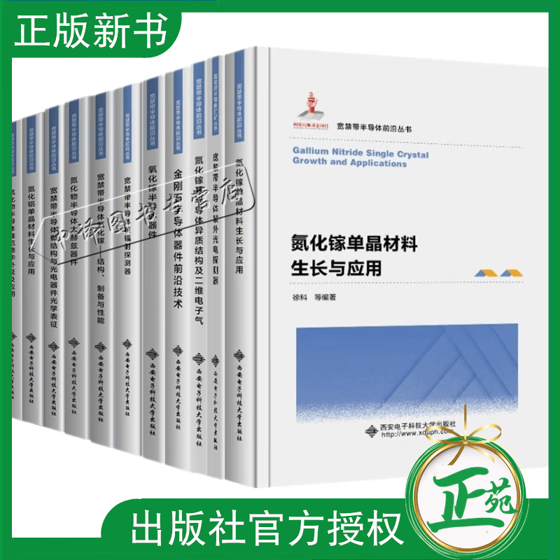 宽禁带半导体前沿丛书11册 宽禁带半导体氮化镓氧化镓半导体器件氮化镓单晶材料生长与应用宽禁带半导体紫外光电探测器氮化镓书籍