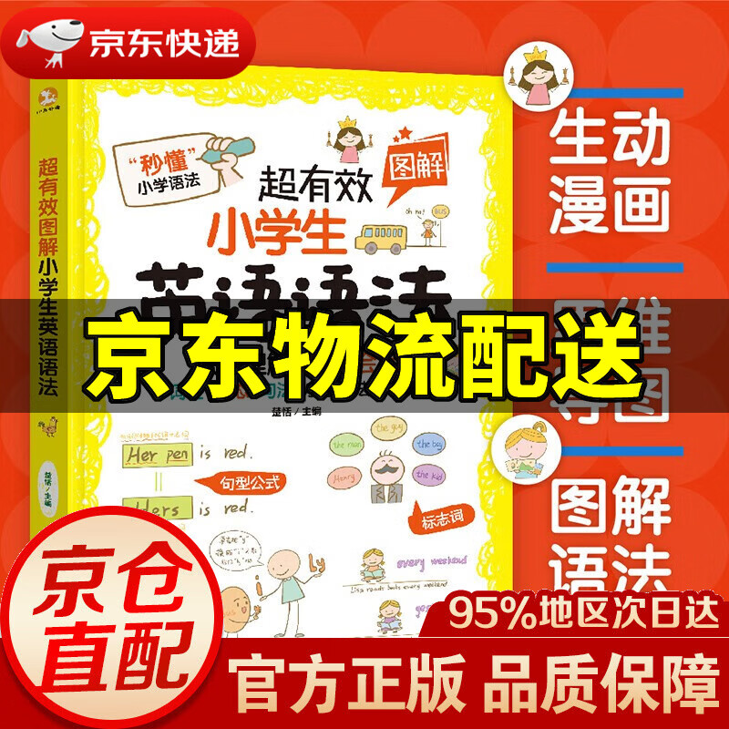 【 】全6册小学英语经典晨读英语读物 图解小学生英语语法 音标 单词 超有效图解小学生英语语法