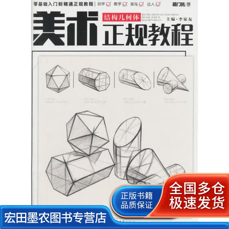 美术正规教程 结构几何体【好书】