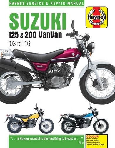 Suzuki RV125/200 VanVan (03 - 17) Haynes Repair Manual