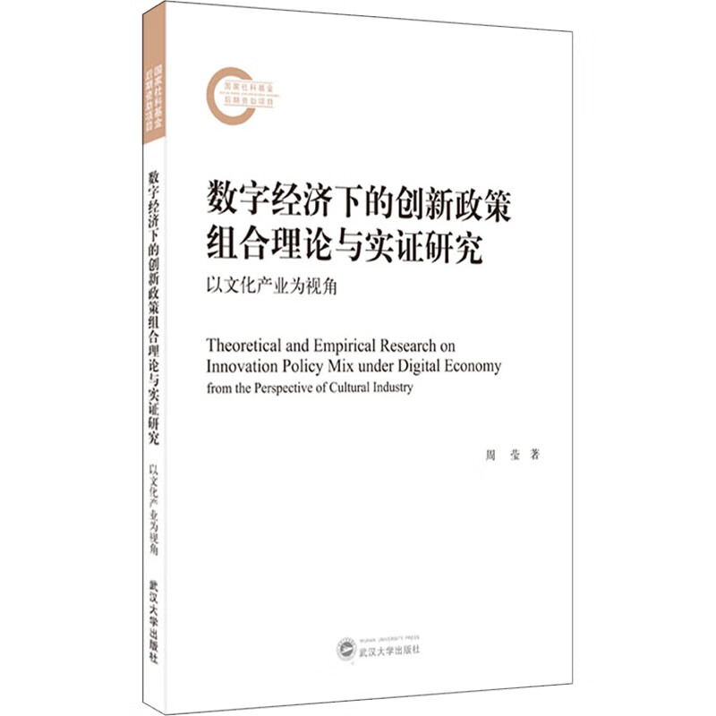 数字经济下的创新政策组合理论与实证研究 以文化产业为视角周莹