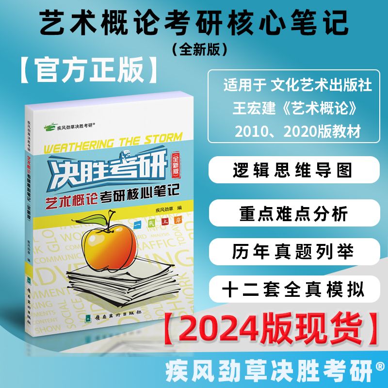 疾风劲草艺术概论考研核心笔记版王宏建2024版习题框架模拟题