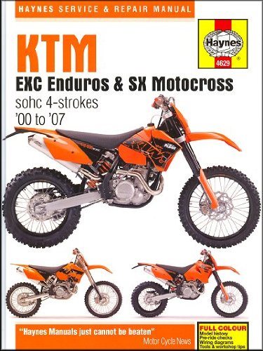 KTM EXC Enduro & SX Motocross (00 - 07) Haynes Repair Manual