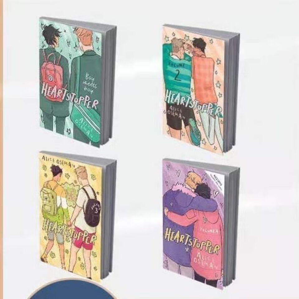 Heartstopper Series Volume 1-4 Books Set By Alice Oseman