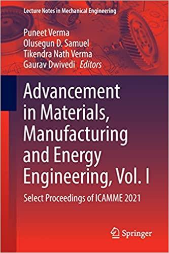Advancement in Materials, Manufacturing and Ener