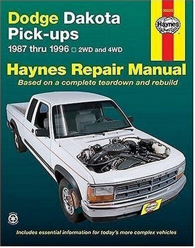 Dodge Dakota Pick-up (1987-1996) Haynes Repair Manual (USA)