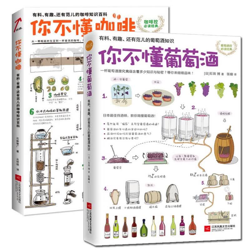 你不懂葡萄酒+你不懂咖啡(有料有趣还有范儿的咖啡知识百科)（共2册）