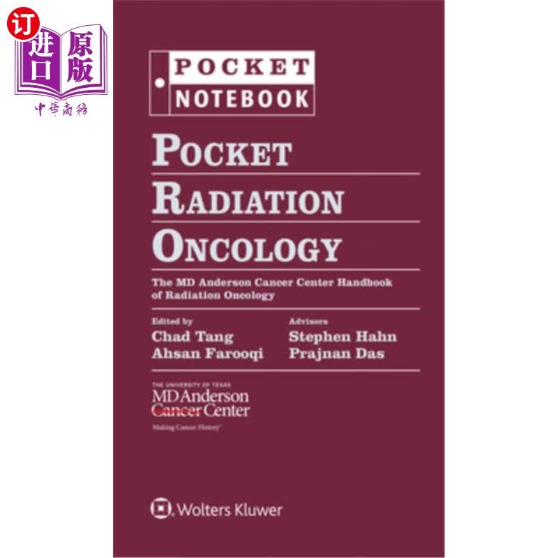 海外直订医药图书Pocket Radiation Oncology 袖珍放射肿瘤学
