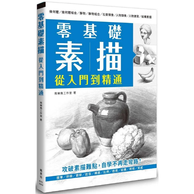 预售 飞乐鸟工作室 零基础素描 从入门到精通 枫书坊