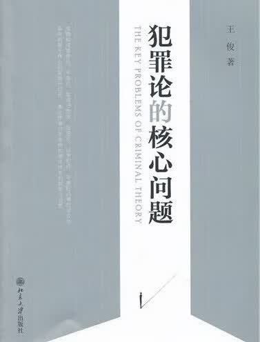 犯罪论的核心问题/法律/王俊著/北京大学出版社/9787301199107/书籍