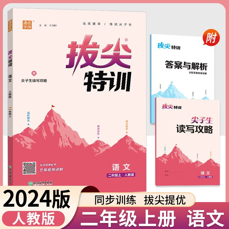 2023秋通成学典小学拔尖特训二年级上册语文人教部编版同步练习册含答案测评共2册
