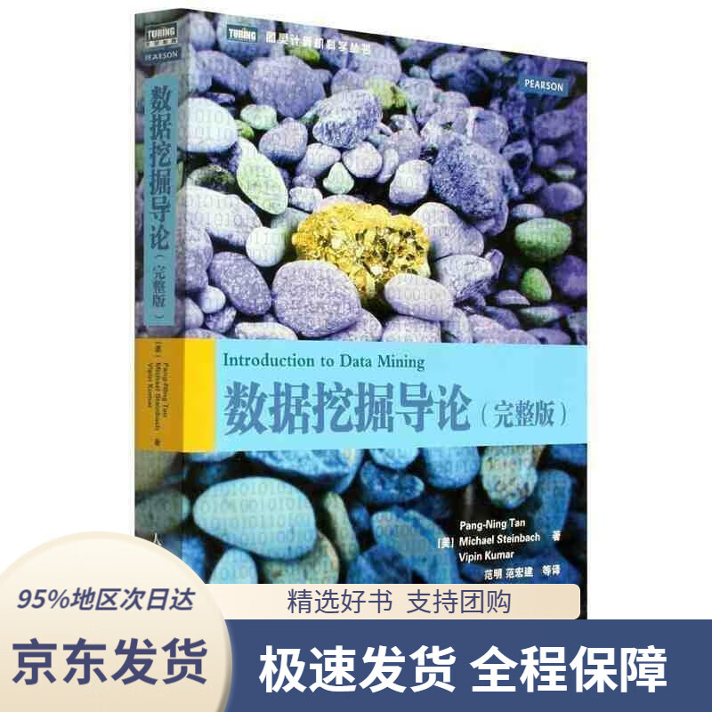 【 京东配送 支持团购】数据挖掘导论(完整版)（图灵出品）陈封能,斯坦巴赫,库玛尔人民邮电出版社