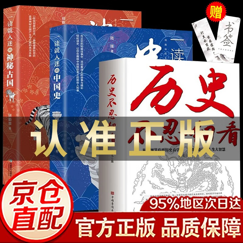 一读就入迷的中国史+一读就入迷的神秘古国全2册 历史不忍细看探索中国古代奥秘 儿童文学读物 轻松掌握中国历史 趣说古代辉煌与文明历史书籍 入迷的中国史+神秘古国+历史不忍细看 三册