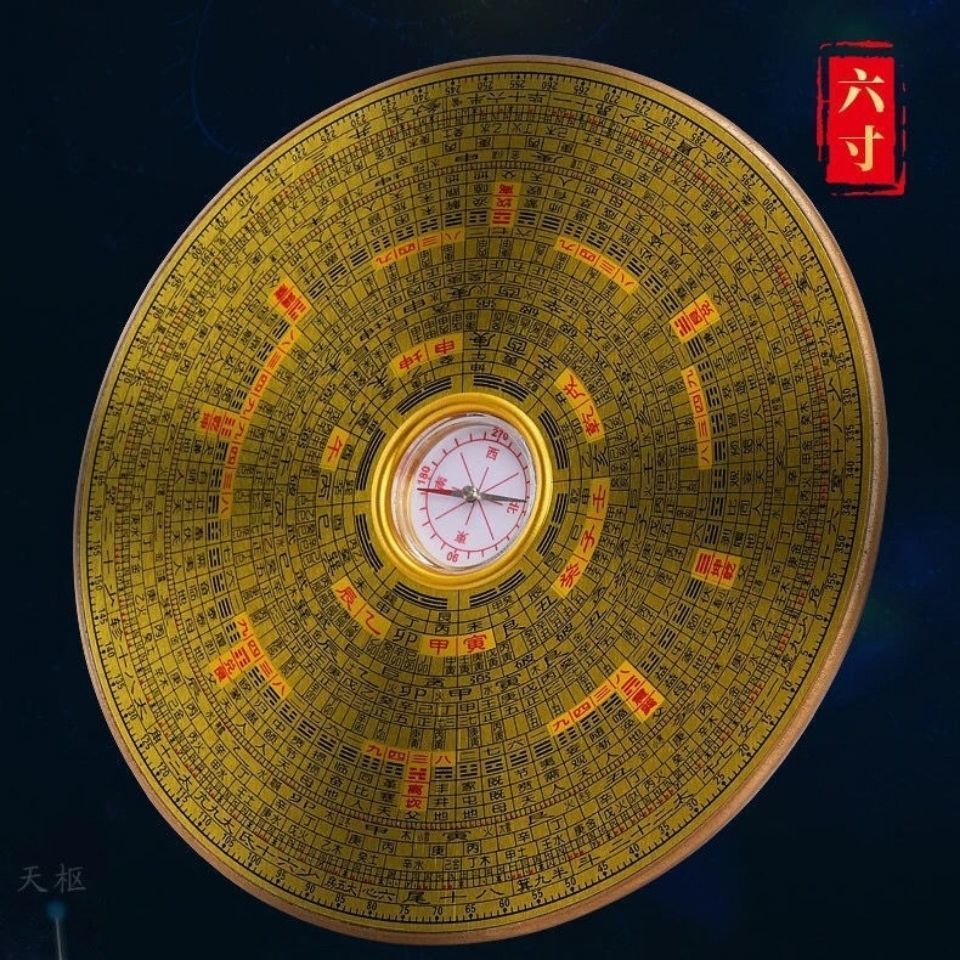 如何看罗盘教你如何使用罗盘书看风水罗盘秘笈 八卦罗经仪指南针 6寸罗盘