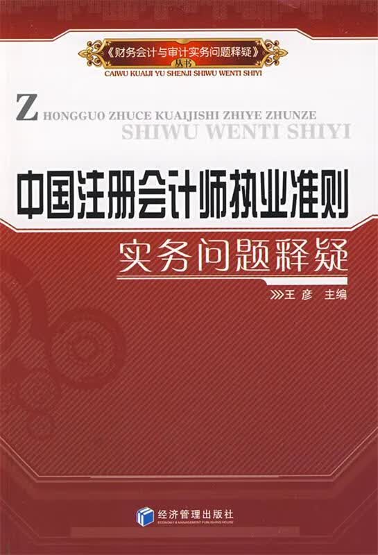中国注册会计师执行准则实务问题释疑 王彦 经济管理出版社