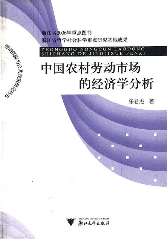 中国农村劳动市场的经济学分析