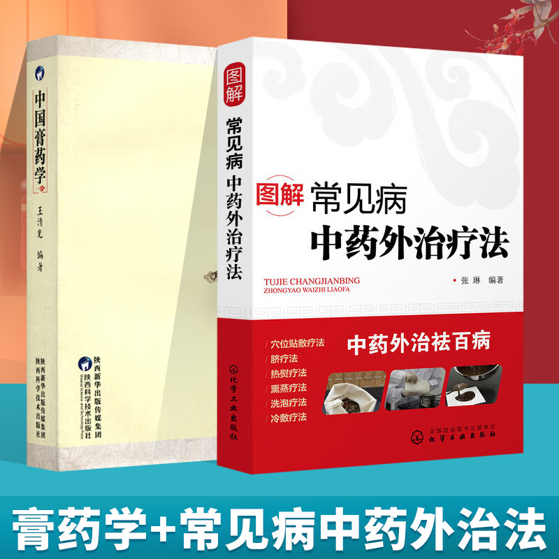 中国膏药学+图解常见病中药外治疗法 王清光 中医穴位贴敷疗法处方学中医临床各科疾病诊疗贴敷内病外治膏药膏方学偏方**