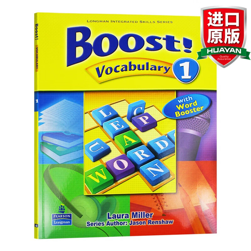 英文原版 培生朗文中学英语教材 词汇分级强化训练1 Boost Vocabulary L1级 全英文版