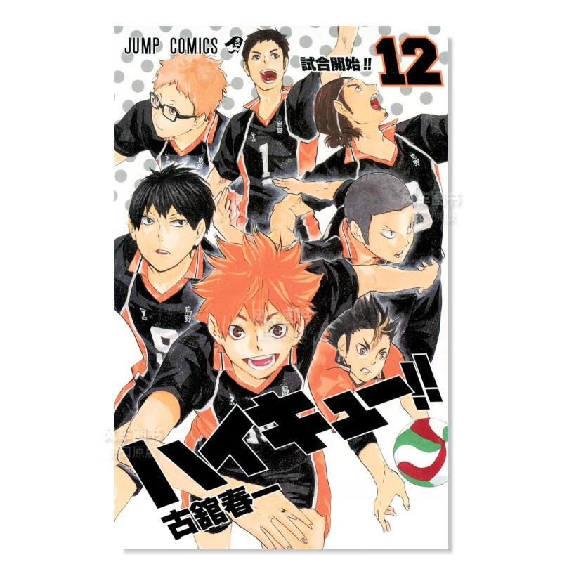 日版漫画 排球少年！！12 ハイキュ—!! 古馆春一 日本漫画书 集英社