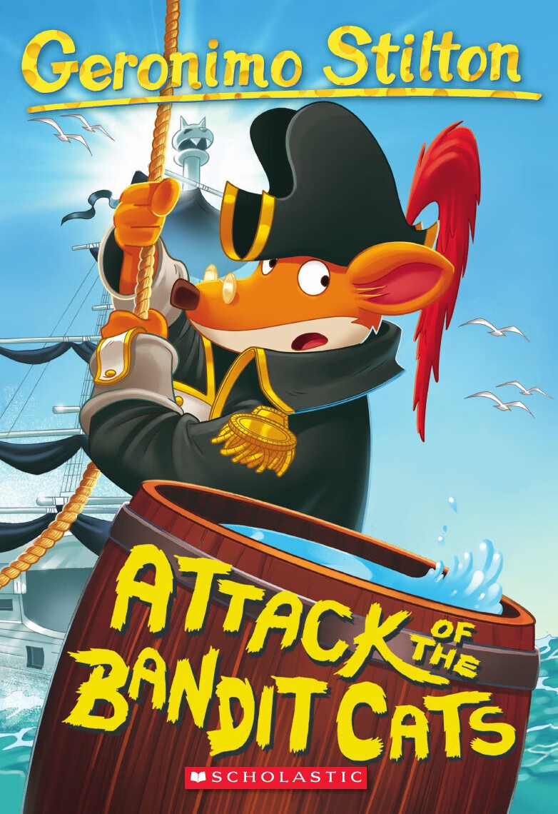Geronimo Stilton #8: Attack of the Bandit Cats 老鼠记者系列#08：强盗猫的袭击 进口故事书