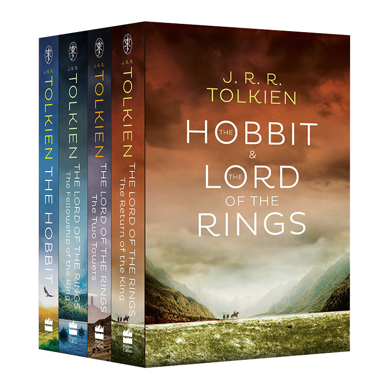 霍比特人 指环王魔戒4册套装 英文原版小说 The Hobbit and The Lord of the Rings 托尔金 J. R. R. Tolkien
