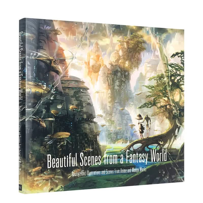 来自黑暗世界的怪异场景 情感世界的怀旧场景 幻想世界的美丽场景 平行世界的日常场景 美丽场景4套装 日文艺术插画画册画集 来自幻想世界的美丽场景