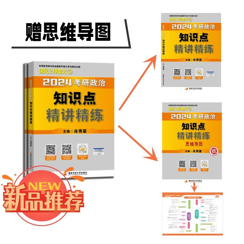 【单本包邮】可搭肖1000肖秀荣考研政治2024知识点精讲精练（赠框架导图） 可搭1000题徐涛核心考案李永乐武忠祥张宇考研数学红宝书闪过英语词汇