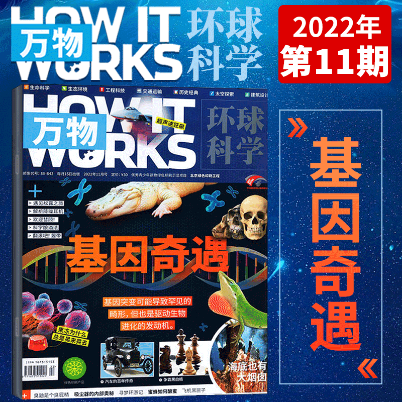 万物杂志 环球科学青少版 How it works 中文版 2022年11月