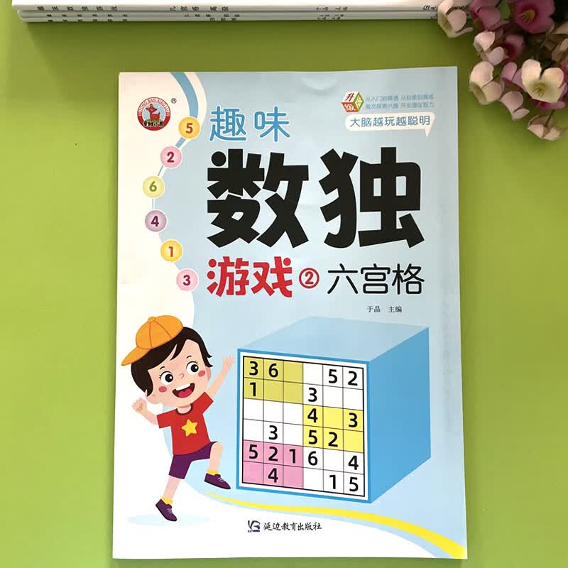 【现货速发】趣味数独游戏6 六宫格游戏小学生 大脑越玩越聪明 一年级二三年级数独阶梯训练3-6-8岁儿童幼儿园入门全脑开发逻辑思维训练书