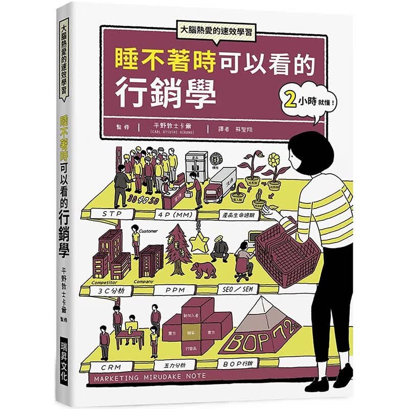 台版 睡不著时可以看的行销学 瑞昇 平野敦士卡尔 情境式图像教学行销方法技巧市场营销书籍