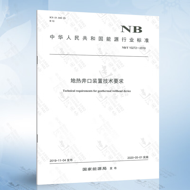 NB/T 10272-2019 地热*口装置技术要求