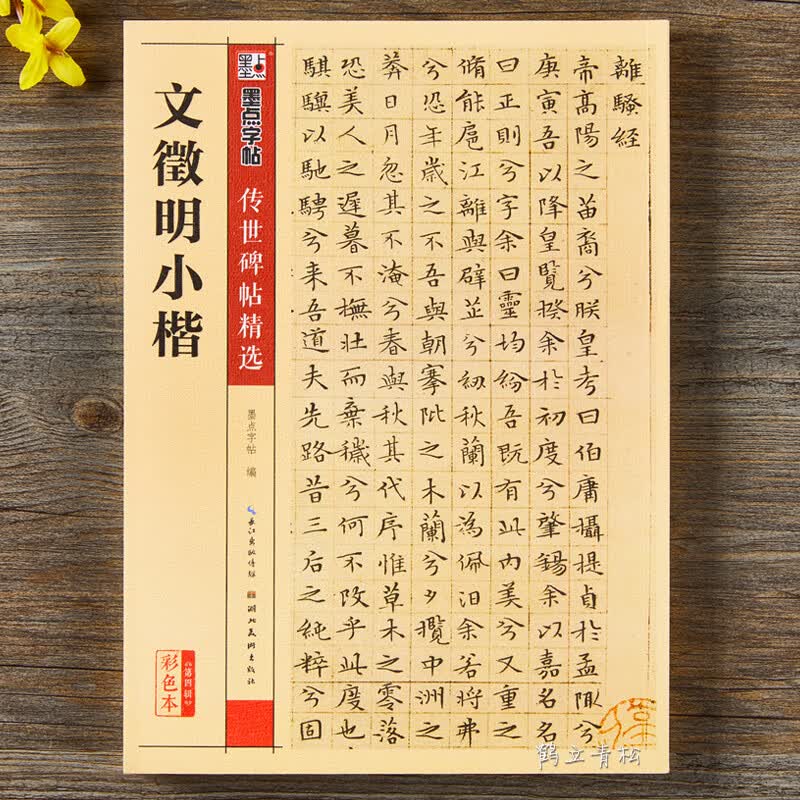 文徵明小楷碑帖彩色本第四辑简体旁注文征明小楷毛笔字帖书籍书法临摹离骚经老子列传前后赤壁赋湖北美术出版