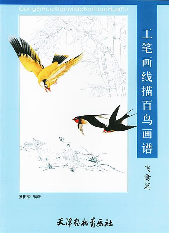 工笔画线描百鸟画谱（飞禽篇）