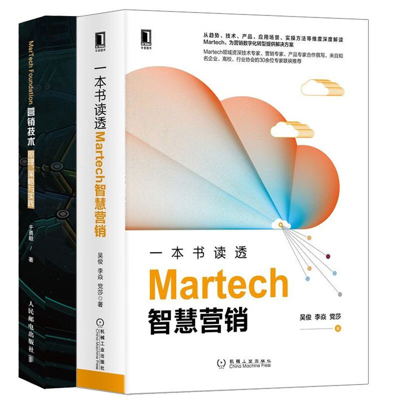 一本书读透Martech智慧营销+MarTech营销技术理策略与实践2册营销数字化转型Martech